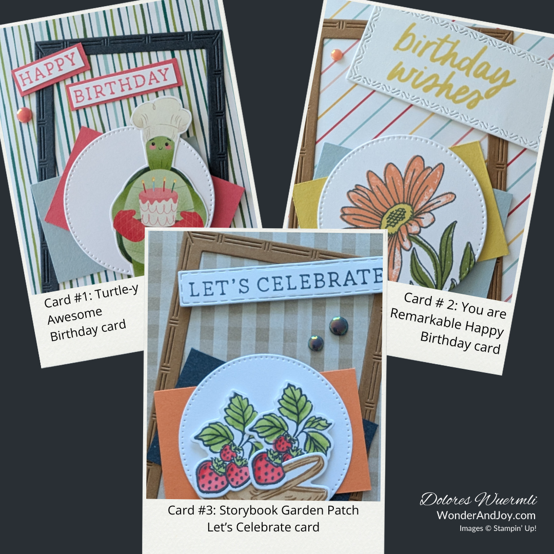 Card Template #5 using Stampin' Up! In-Colors 2025-2027